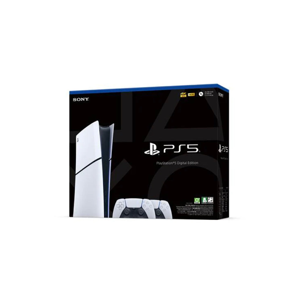 Sony PlayStation®5 Slim Digital Edition - Two DualSense™ Wireless Cont ...